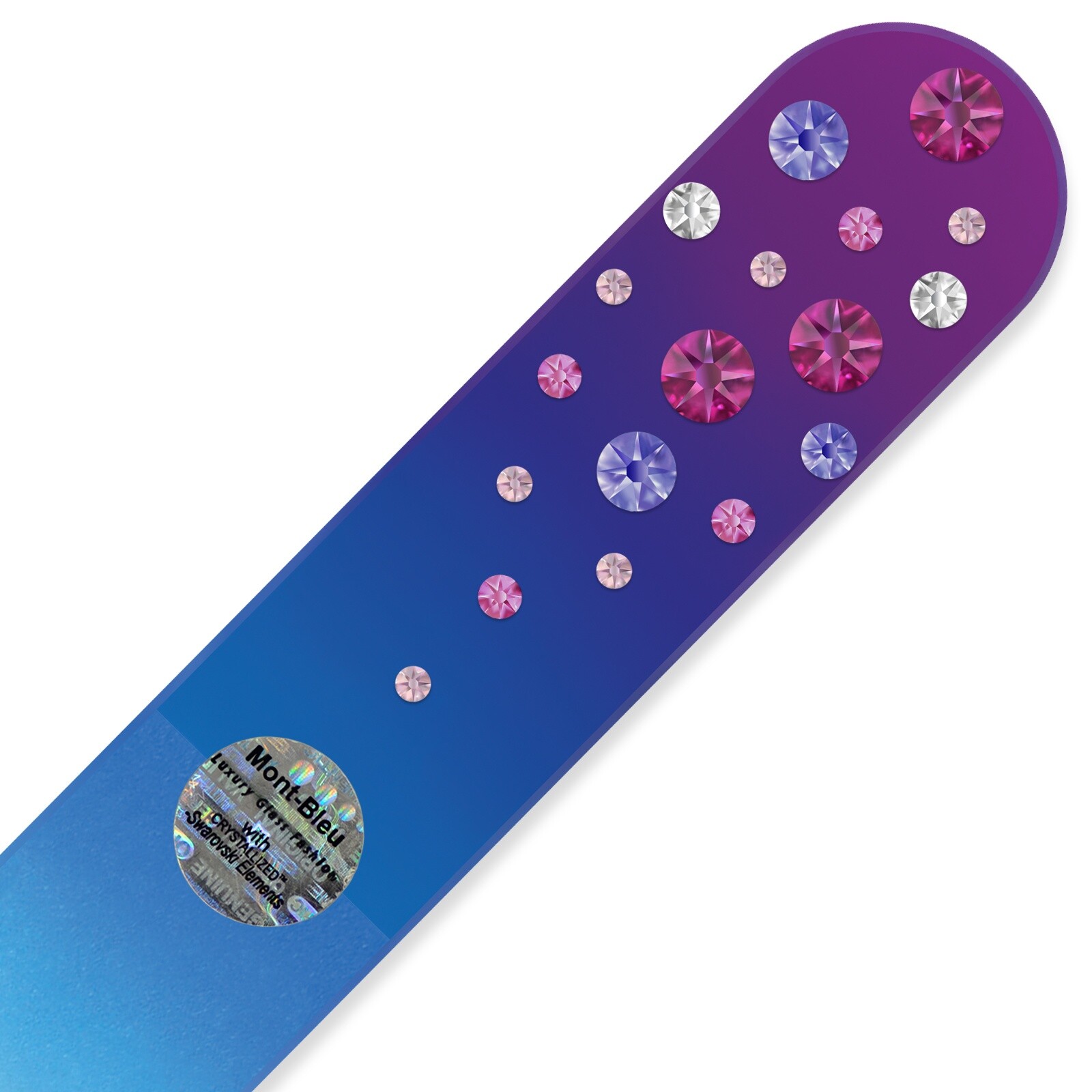 Mont Bleu Large Glass Nail File with crystals WC-B - Mont bleu Store
