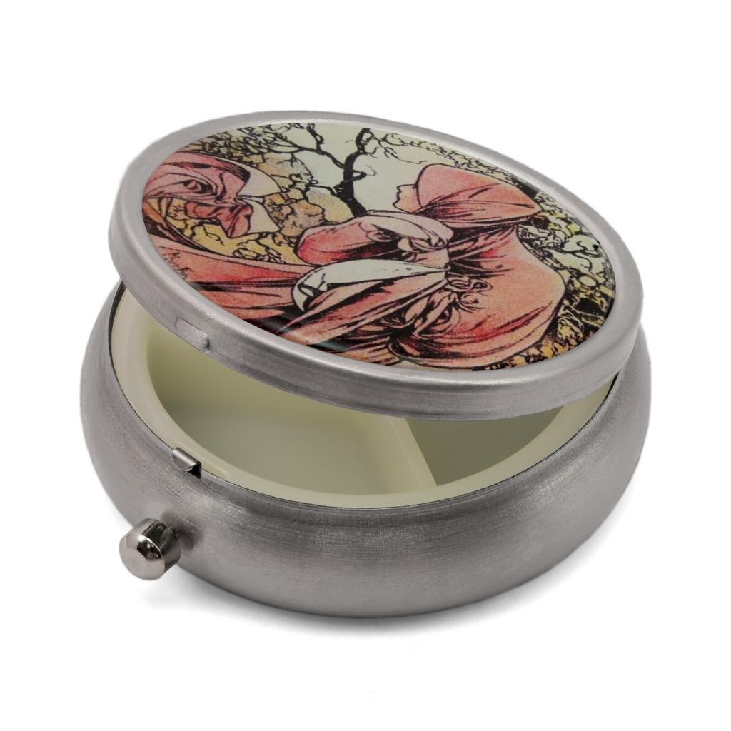 Pill Box with Four Seasons Designs - Mont bleu Store