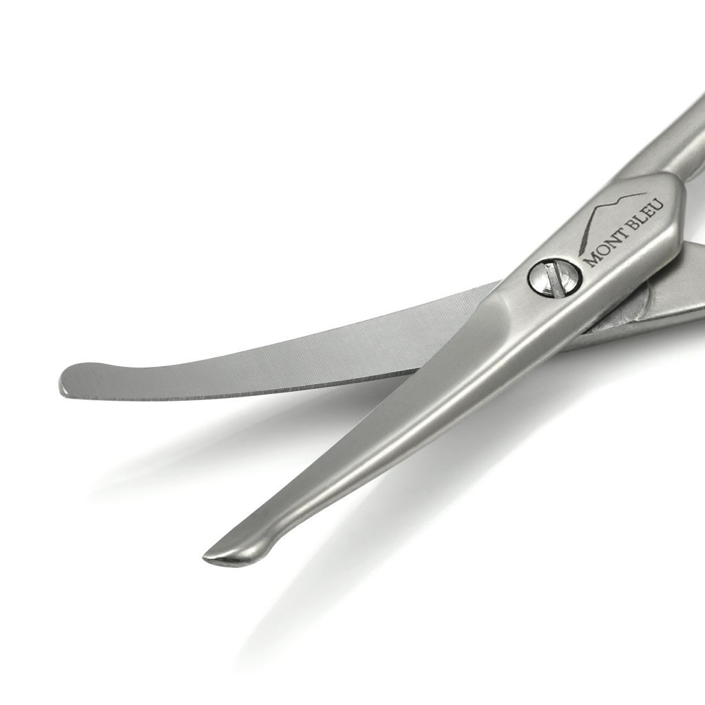 Mont Bleu Ear & Nose Hair Curved Scissors, Carbon Steel, made in Italy ...